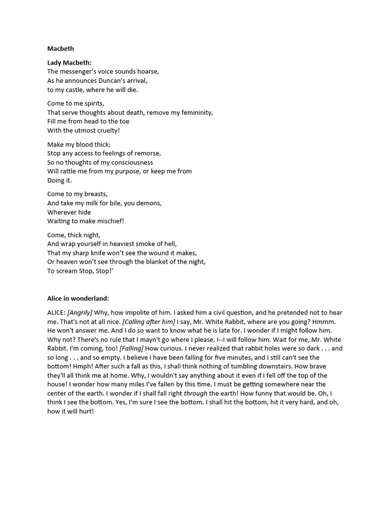 Macbeth | PDF | Poetry