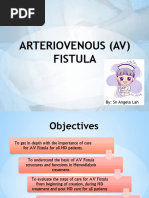 Hemodialysis AV Fistula Exam Guide | PDF | Vein | Nephrology