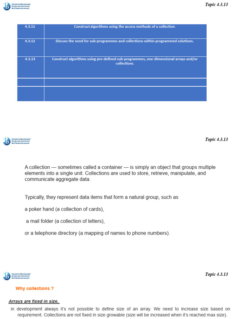 Topic 4 Computetional Thinking-Collection | PDF | Information Technology | Computing