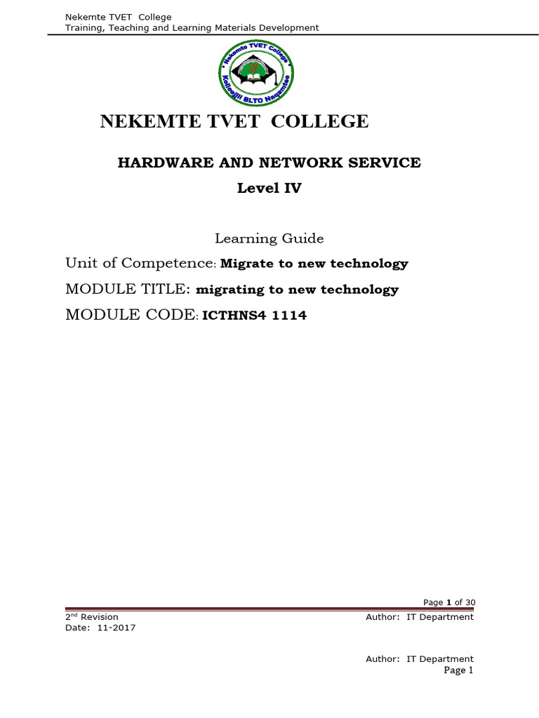 Migrate To New Technology | PDF | Usability | Strategic Management