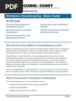 Effective Workplace Housekeeping Guide | PDF | Housekeeping ...