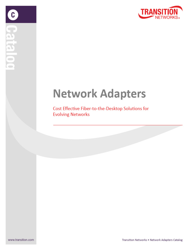Network Adapters Catalog | PDF | Network Interface Controller | Computer Network