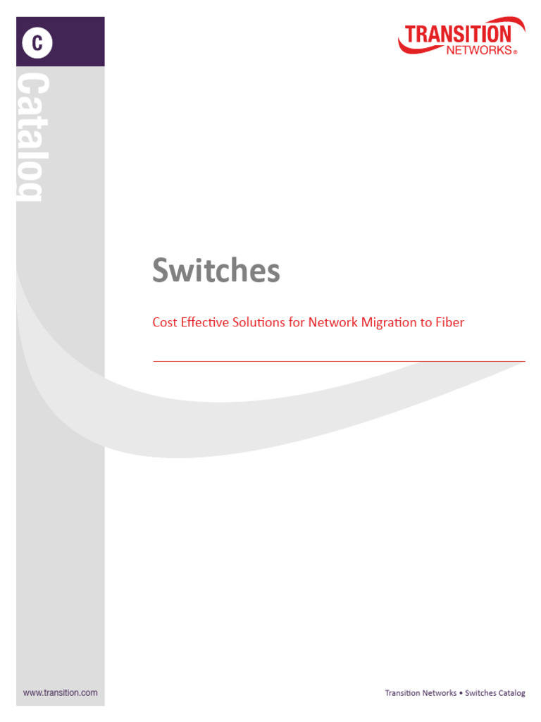 Switches Catalog | PDF | Computer Network | Network Switch
