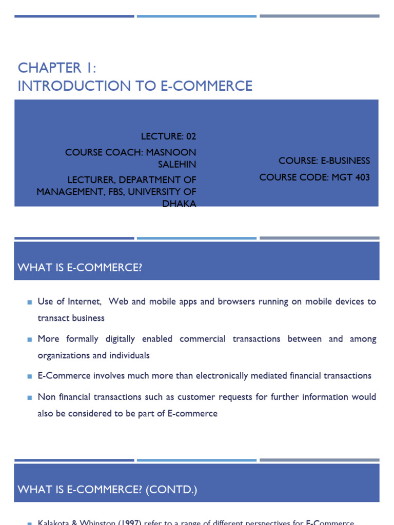 MS Chapter 1 | PDF | E Commerce | Marketing