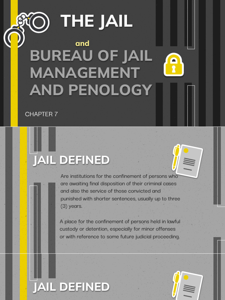 Chapter 7 The Jail and The Bureau of Jail Management and Penology | PDF | Prison | Detention ...