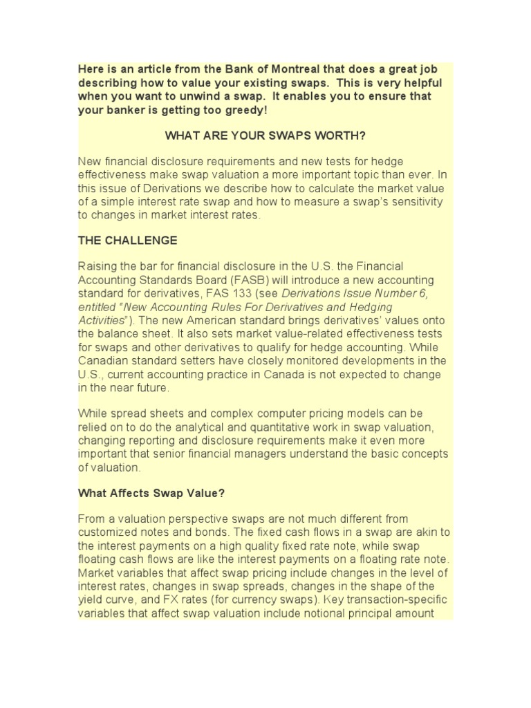 Equiy Swaps | PDF | Swap (Finance) | Yield Curve