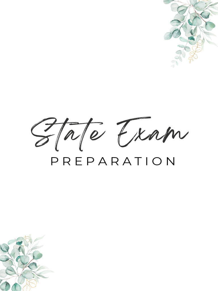 State Exam Preparation-2 | PDF | Heart | Mental Disorder