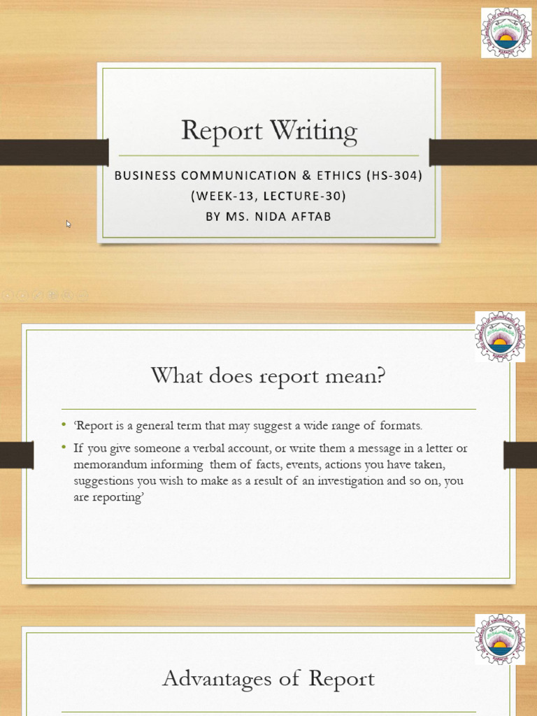 Report Writing and Its Format | PDF | Memorandum | Information