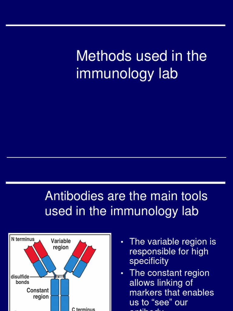 Methods Used in Immunology Lab Course | PDF | T Helper Cell | Elisa