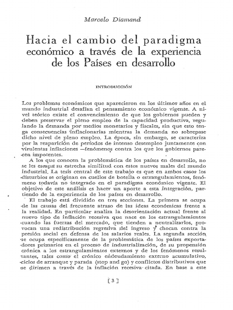 I-Iacia El Del Paradigma: Econ6mico A Traves de La Experiencia de Los ...
