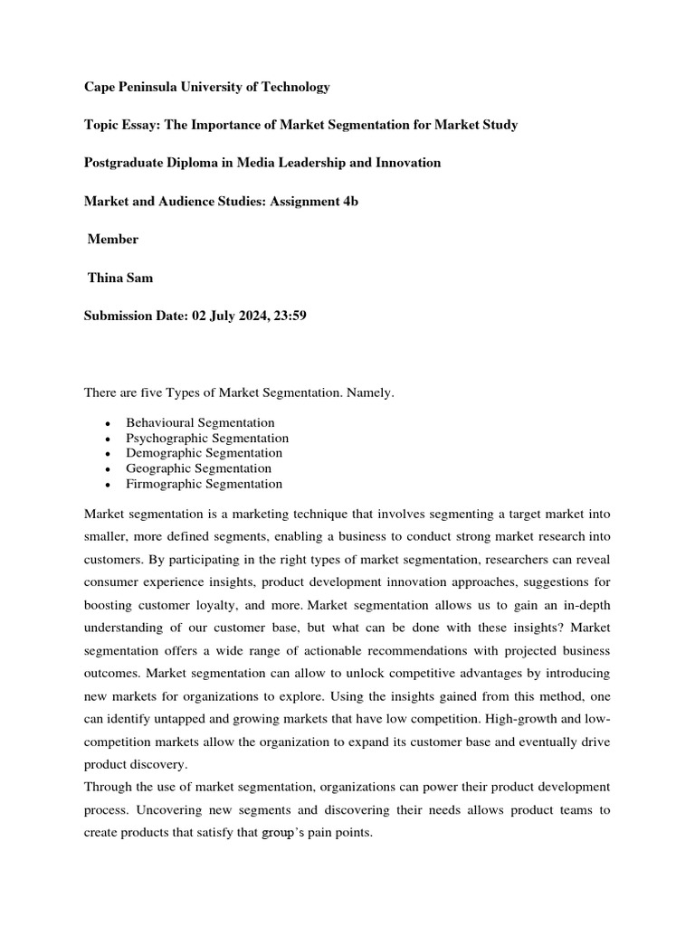LSM VS Sem | PDF | Market Segmentation | Business Economics
