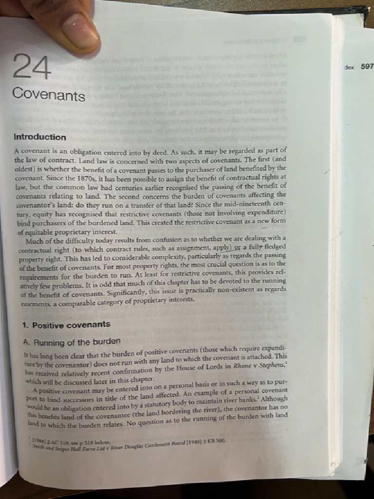 Covenants Restrictive Covenants | PDF