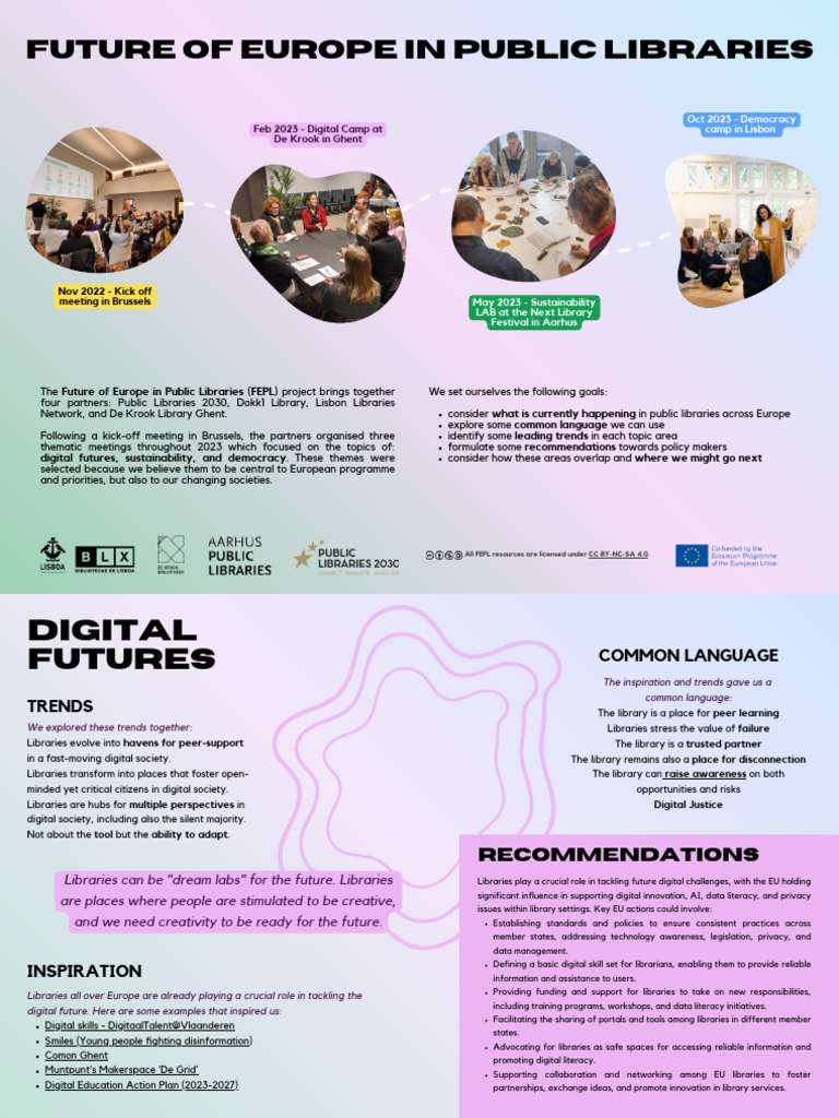 Future of Europe For Public Libraries - Posters | PDF | Libraries ...