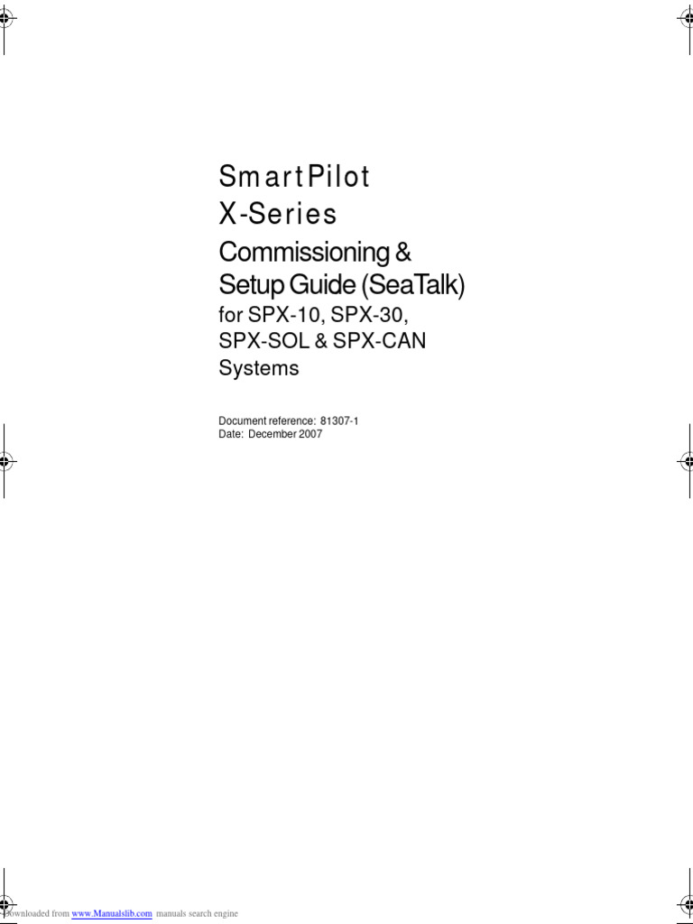 Smartpilot Xseries | PDF | Rudder | Electromagnetic Compatibility