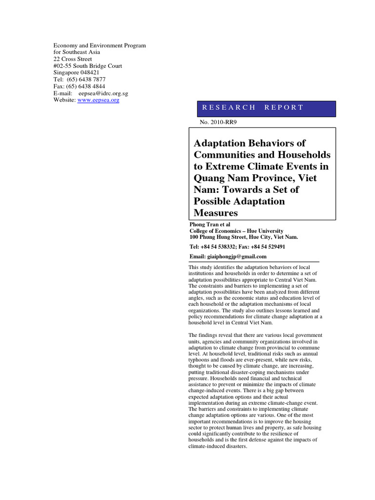 2010 RR9 Phong | PDF | Climate Change | Monsoon