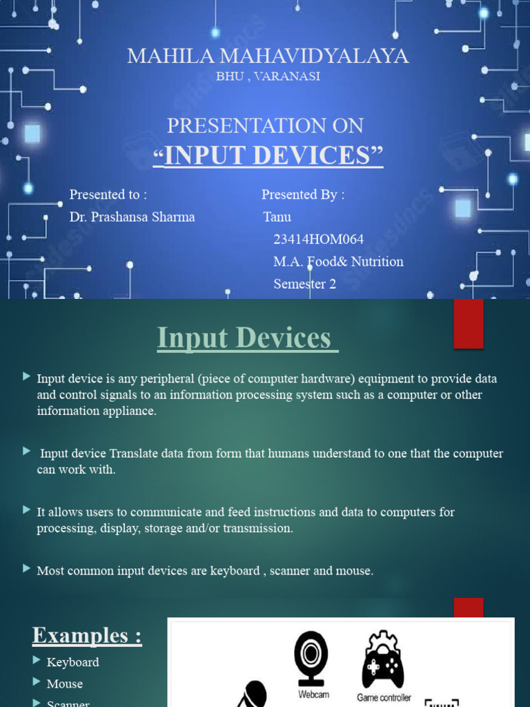 Input Devices | PDF | Image Scanner | Computer Keyboard