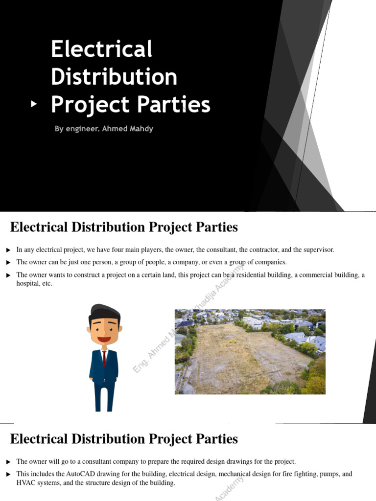 Electrical Distribution Project Parties | PDF | Technical Drawing ...