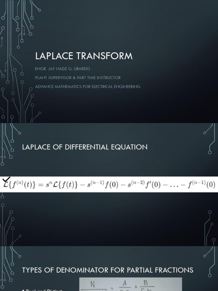 Laplace Transform 2 | PDF | Teaching Methods & Materials