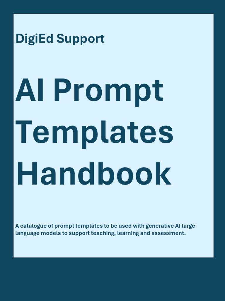 AI Prompt Templates - Version 1 | PDF | Educational Assessment | Lesson ...