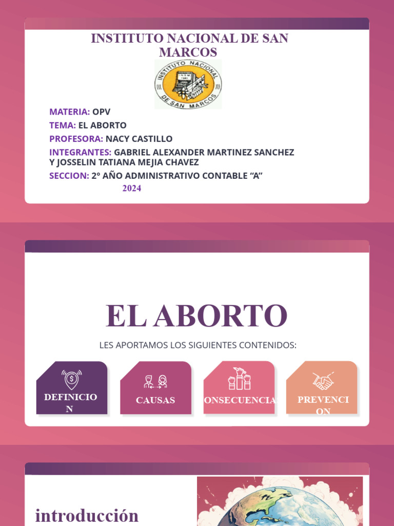 EL ABORTO | PDF | Aborto | El embarazo