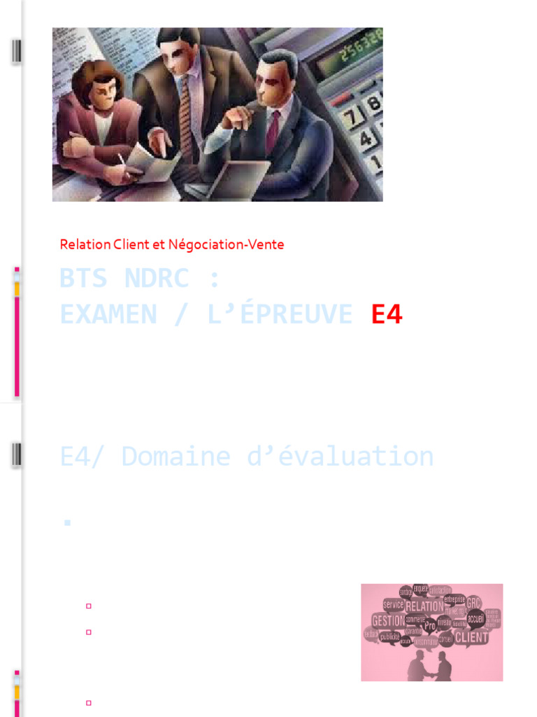 BTS NDRC Diaporama E4 | PDF | Évolution de carrière | Affaires