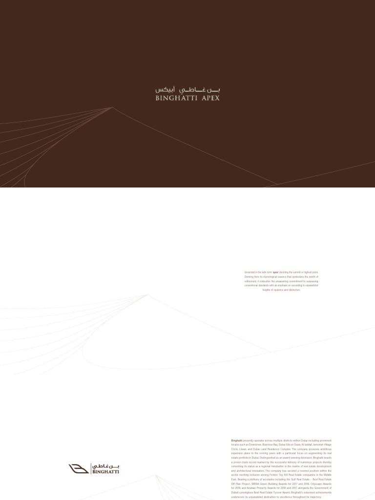 Binghatti Apex - Digital Brochure | Download Free PDF | Dubai