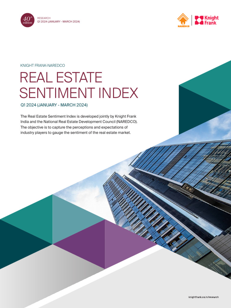 Real Estate Sentiment Index q1 Jan Mar 2024 11221 | PDF | Economic Growth | Economies