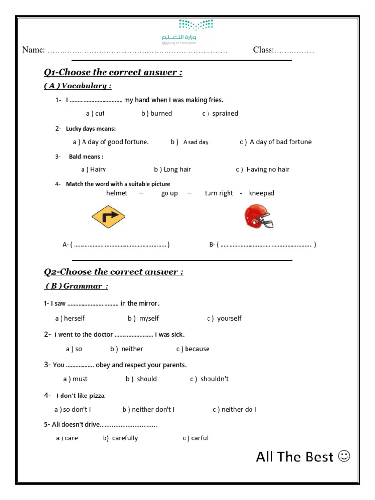 Revision Unit 1 | PDF