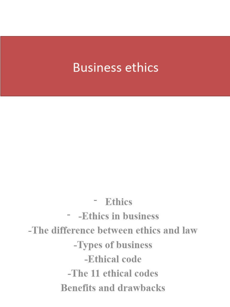 Business Ethics | PDF | Business Ethics | Morality