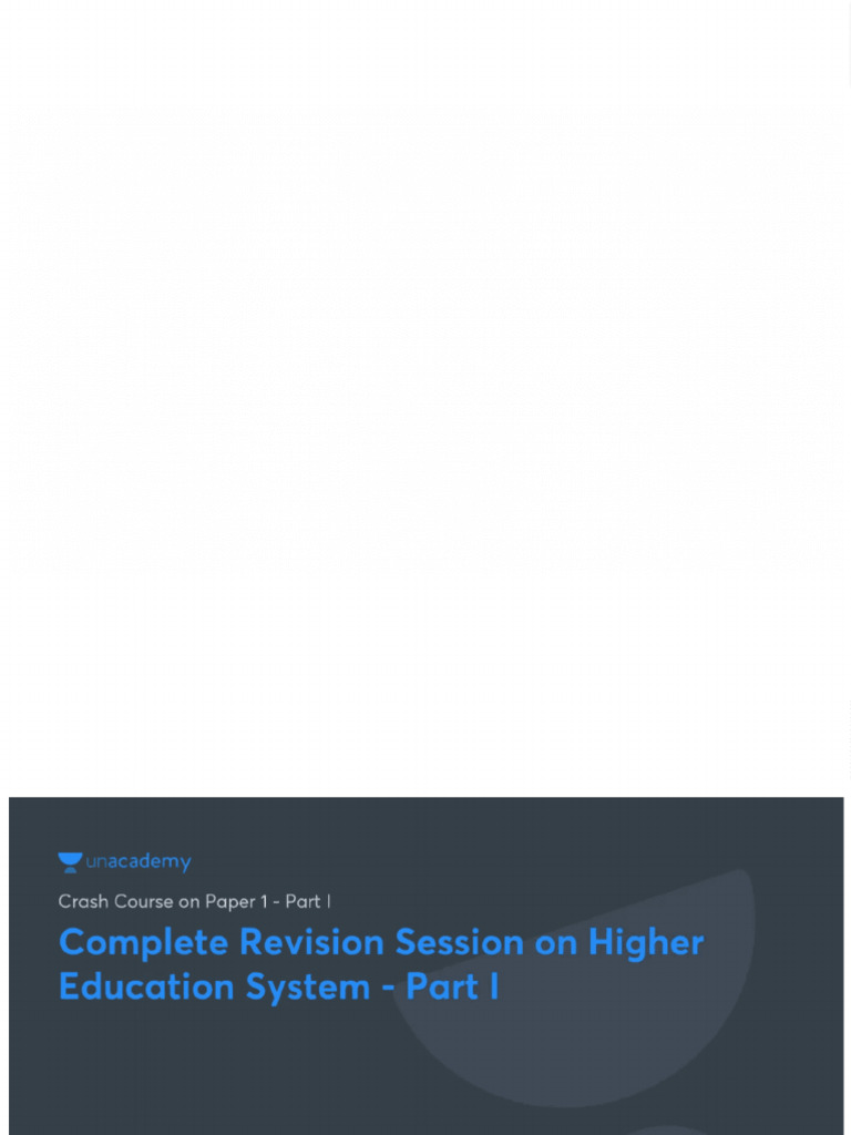 Complete_Revision_Session_on_Higher_Education_System__Part_I_no_anno | PDF