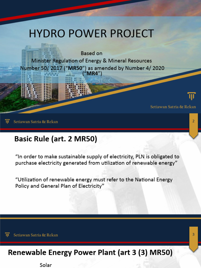 SSR - Hydro Power Project | PDF | Renewable Energy | Hydroelectricity