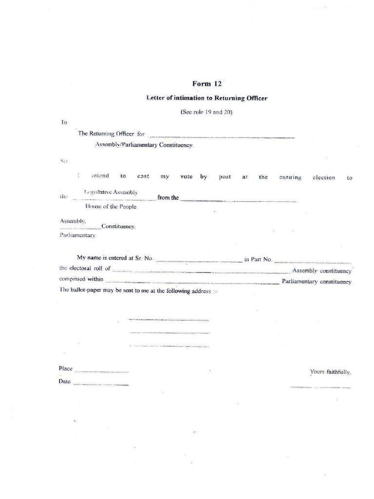 Form 12 | PDF