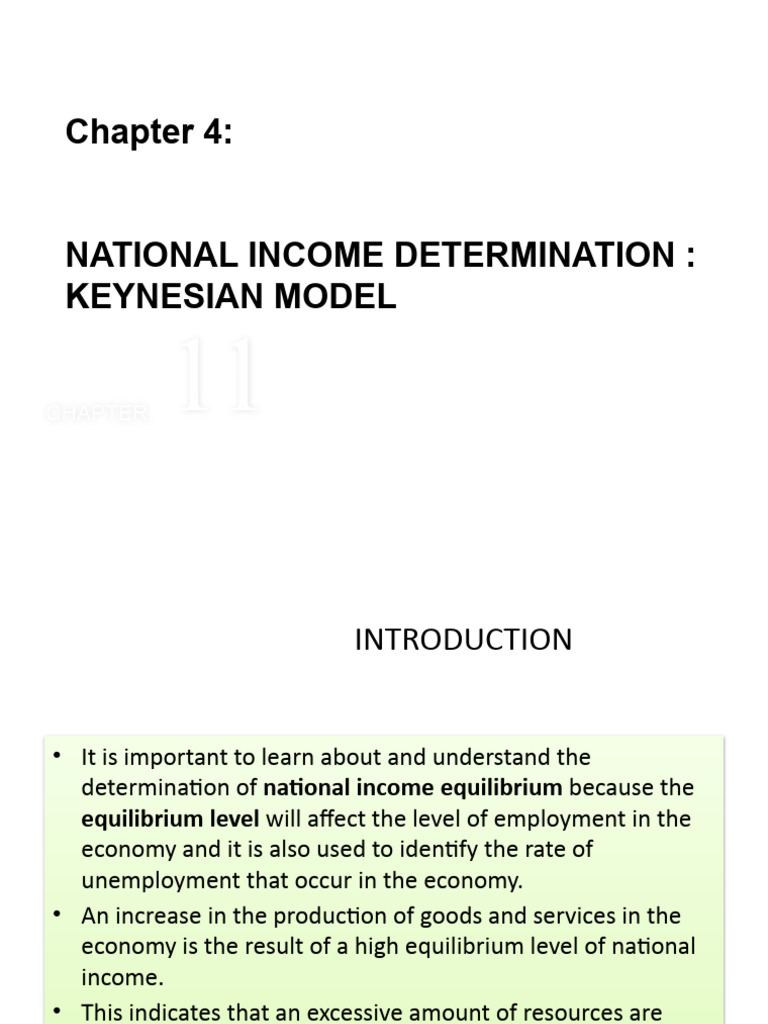 National Income Determination Overview | PDF | Consumption (Economics) | Fiscal Multiplier