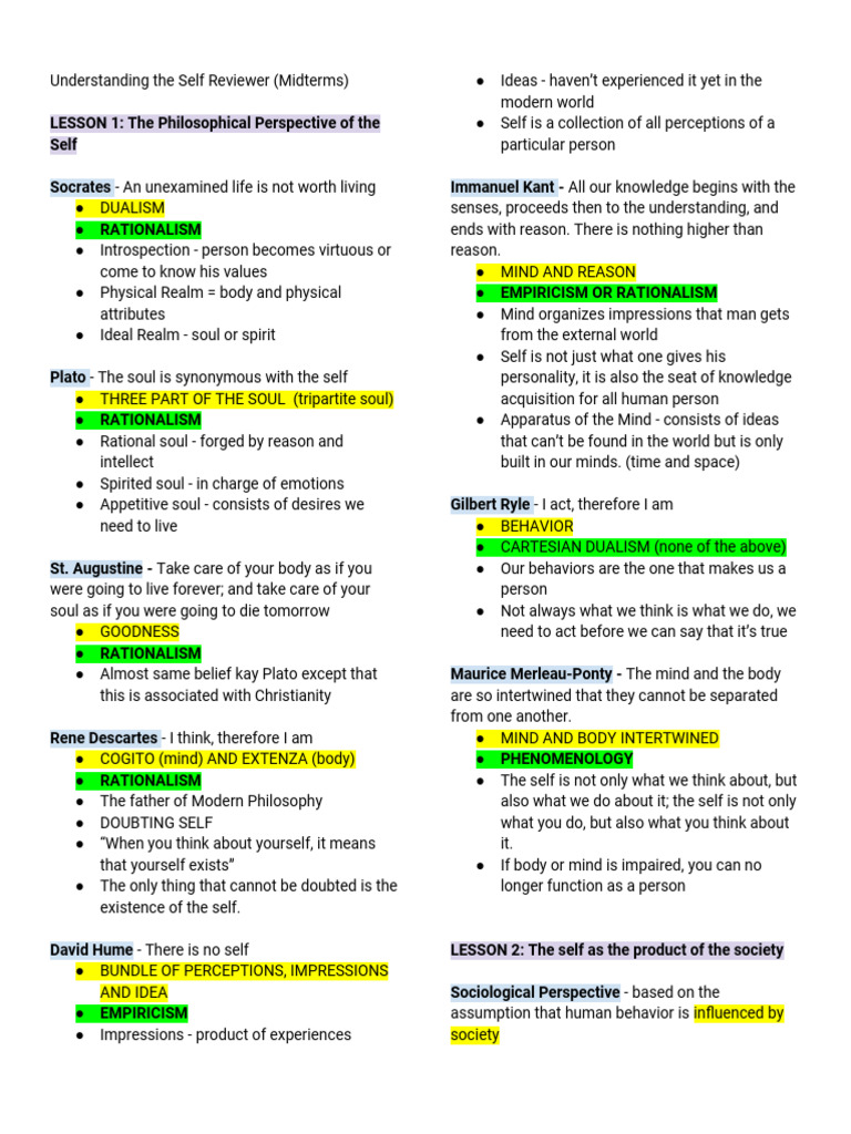 USELF Reviewer | PDF | Id | Soul