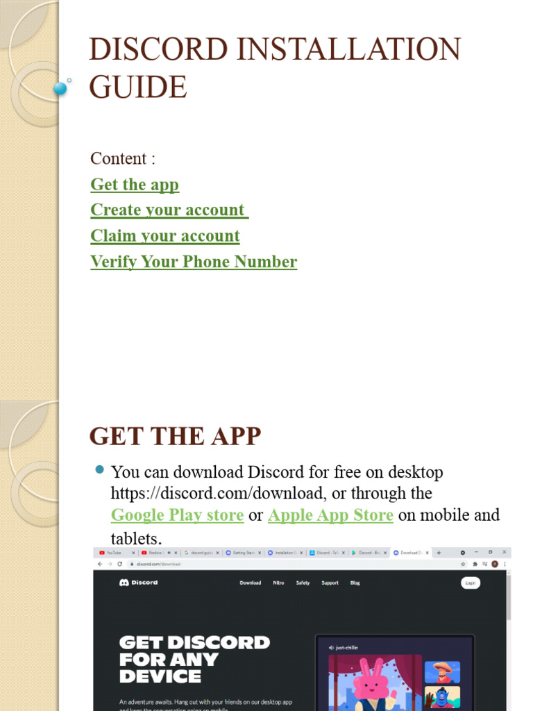 Discord Installation Guide | PDF | Mobile App | Installation (Computer ...