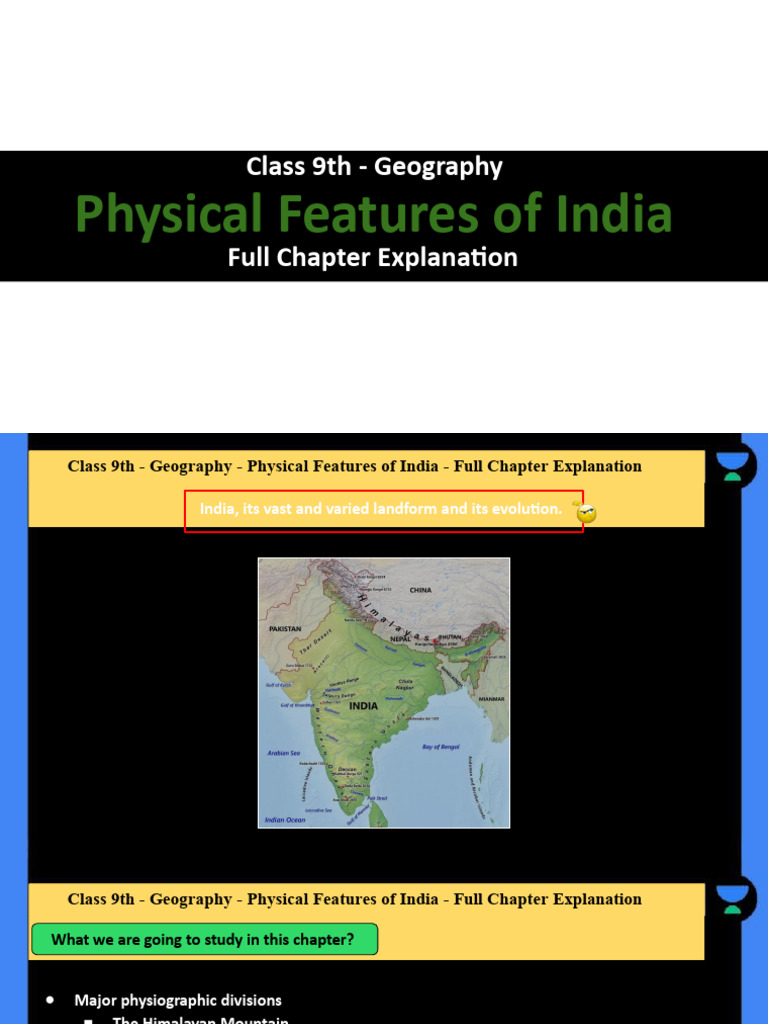 Physical Features of India Explained | PDF | Himalayas | Physiographic ...