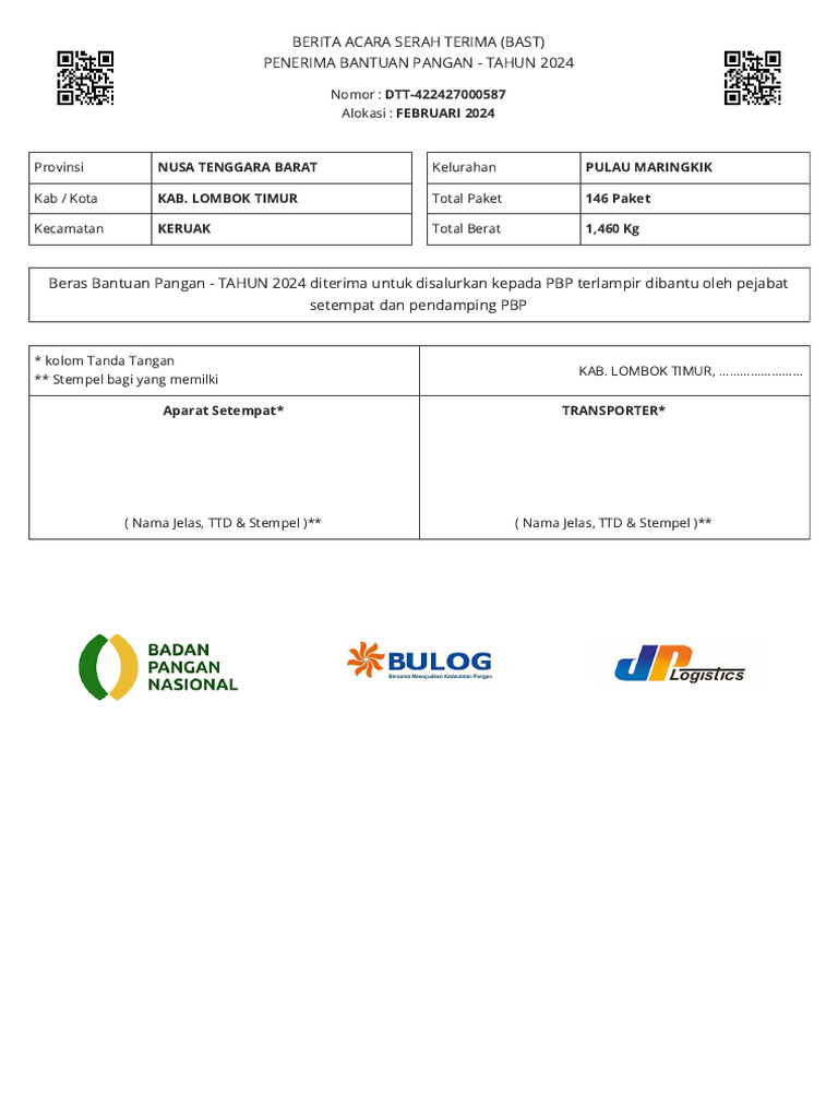 DTT - Pulau Maringkik-7 | PDF