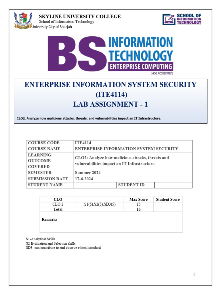 Lab Assignment - 1 | PDF | Security | Computer Security Lab Assignment - 1 | PDF | Security | Computer Security
