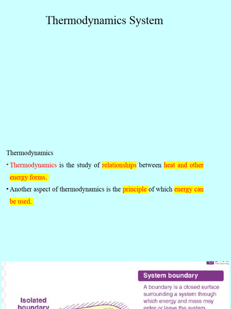 Thermodynamics System | PDF | Thermodynamics | Heat