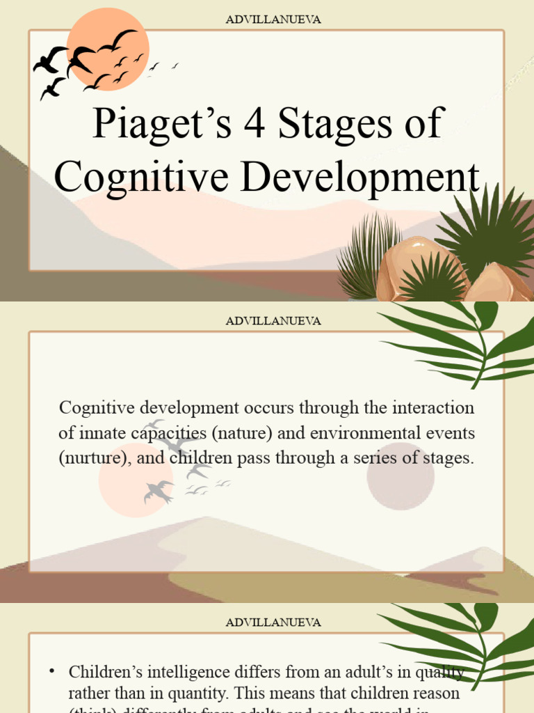 Piaget’s 4 Stages of Cognitive Development | PDF | Cognitive Development | Social Psychology