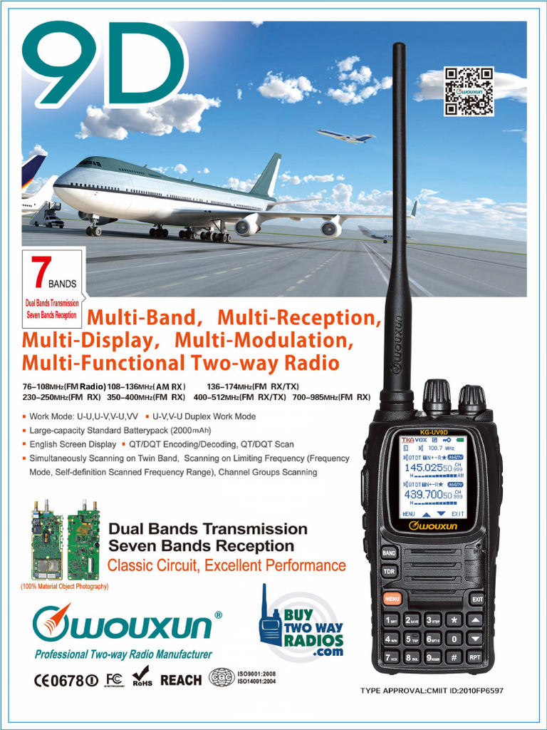 Wouxun KG-UV9D Product Sheet | PDF