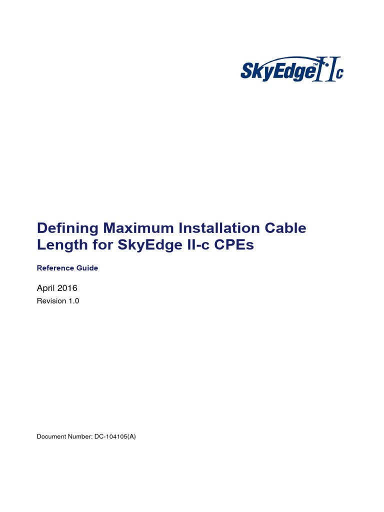 Losses Cable Pada MOdem Saptodorn Gilat Skyedge2c | PDF | Customer ...