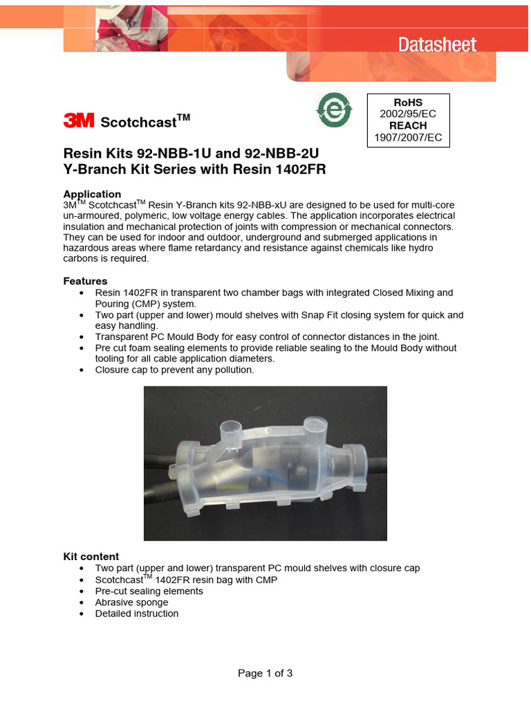Datasheet 92-NBB-XU Y Branch FR | PDF | Electrical Connector | Insulator (Electricity)