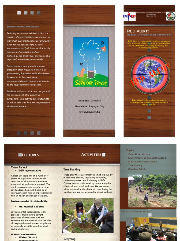 RED A:: Environmental Protection Reduce Environmental Destruction | PDF ...