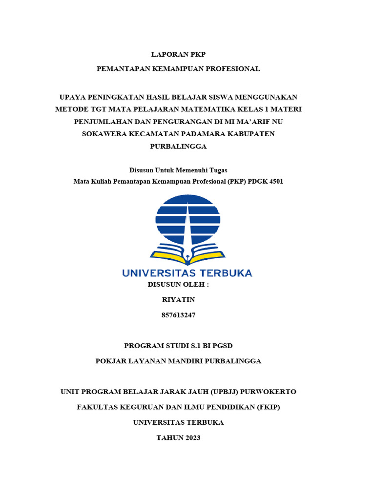 HALAMAN Sampul DLL | PDF