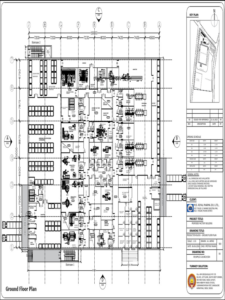 ARCH - 004 - PRODUCTION BLOCK - GF PLAN-Model | PDF