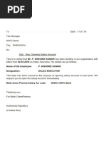 Authority - Letter HDFC Bank | PDF