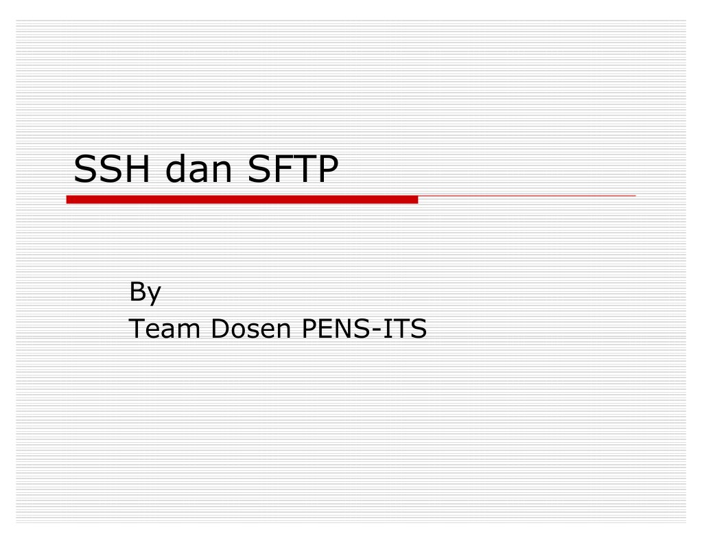 SSH Dan SFTP | PDF