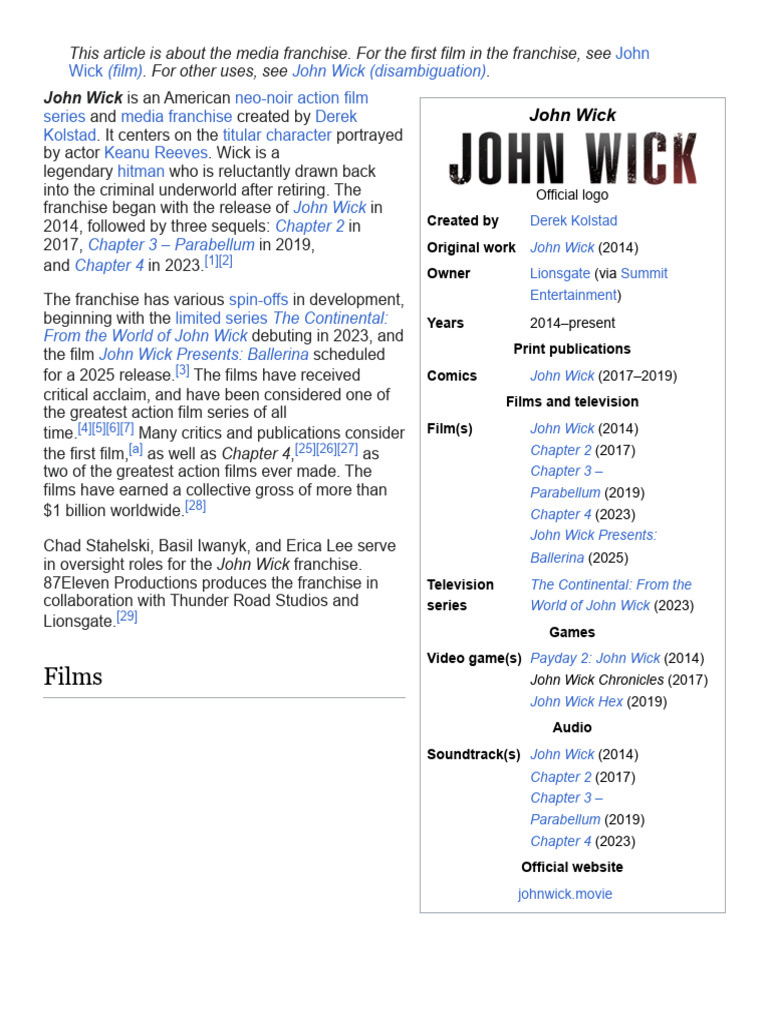 John Wick | PDF | Games & Activities