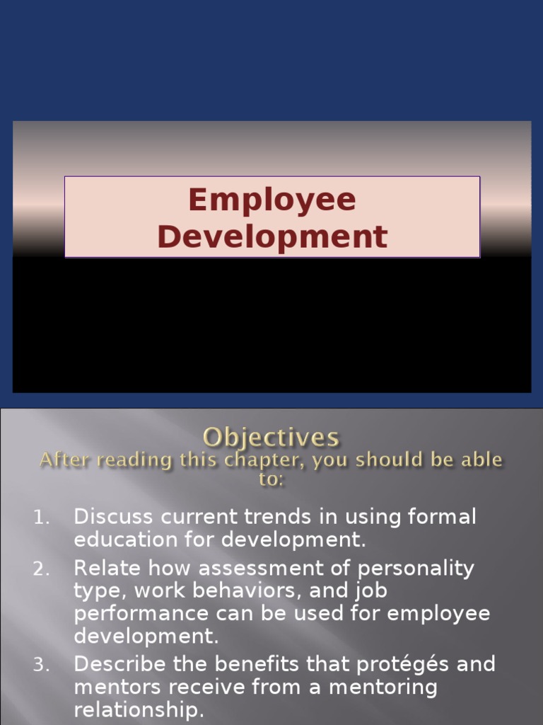 Employee Development - PPT 9 | PDF | Mentorship | Goal